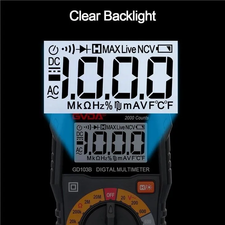 China Customized 2000 Counts Manual Range Digital Multimeter Suppliers ...
