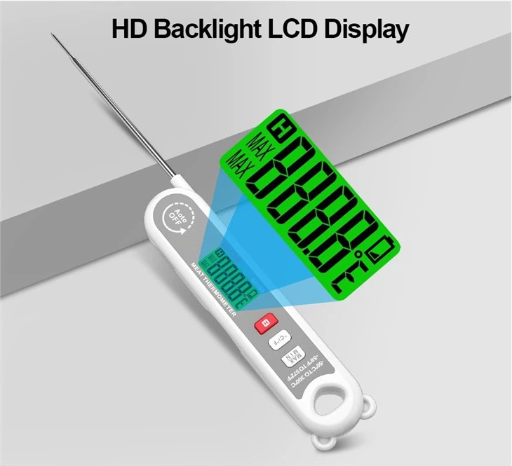 China Customized Digital Food Thermometer With Magnet And Foldable ...